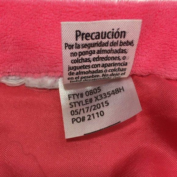 Carter's | Other | Rare Htf Carters Pink Fox Rattle Security Blanket ...